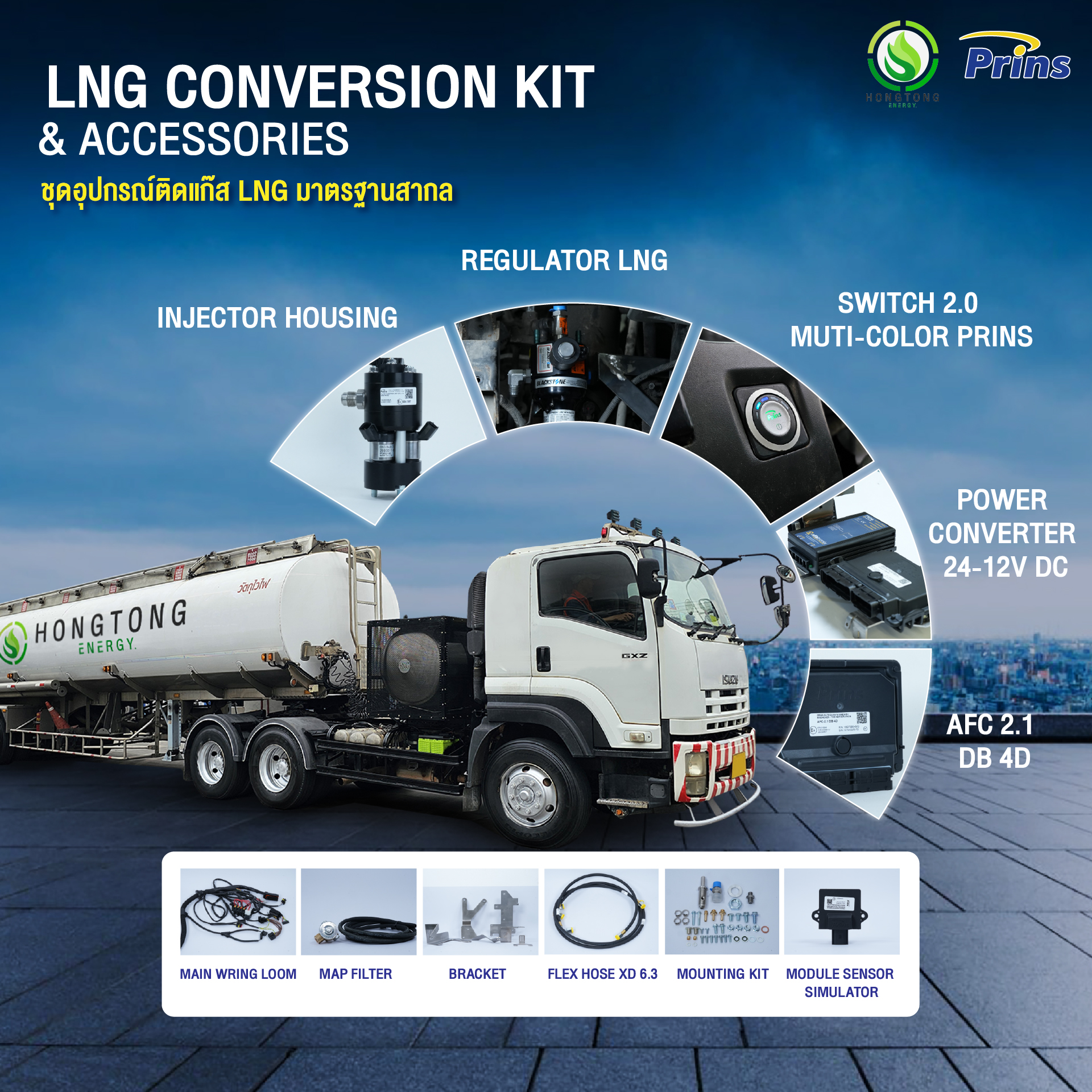 ติดแก๊ส LNG รถบรรทุกดีเซล ระบบฉีดร่วม DDF คืออะไร? | Hongtong Energy
